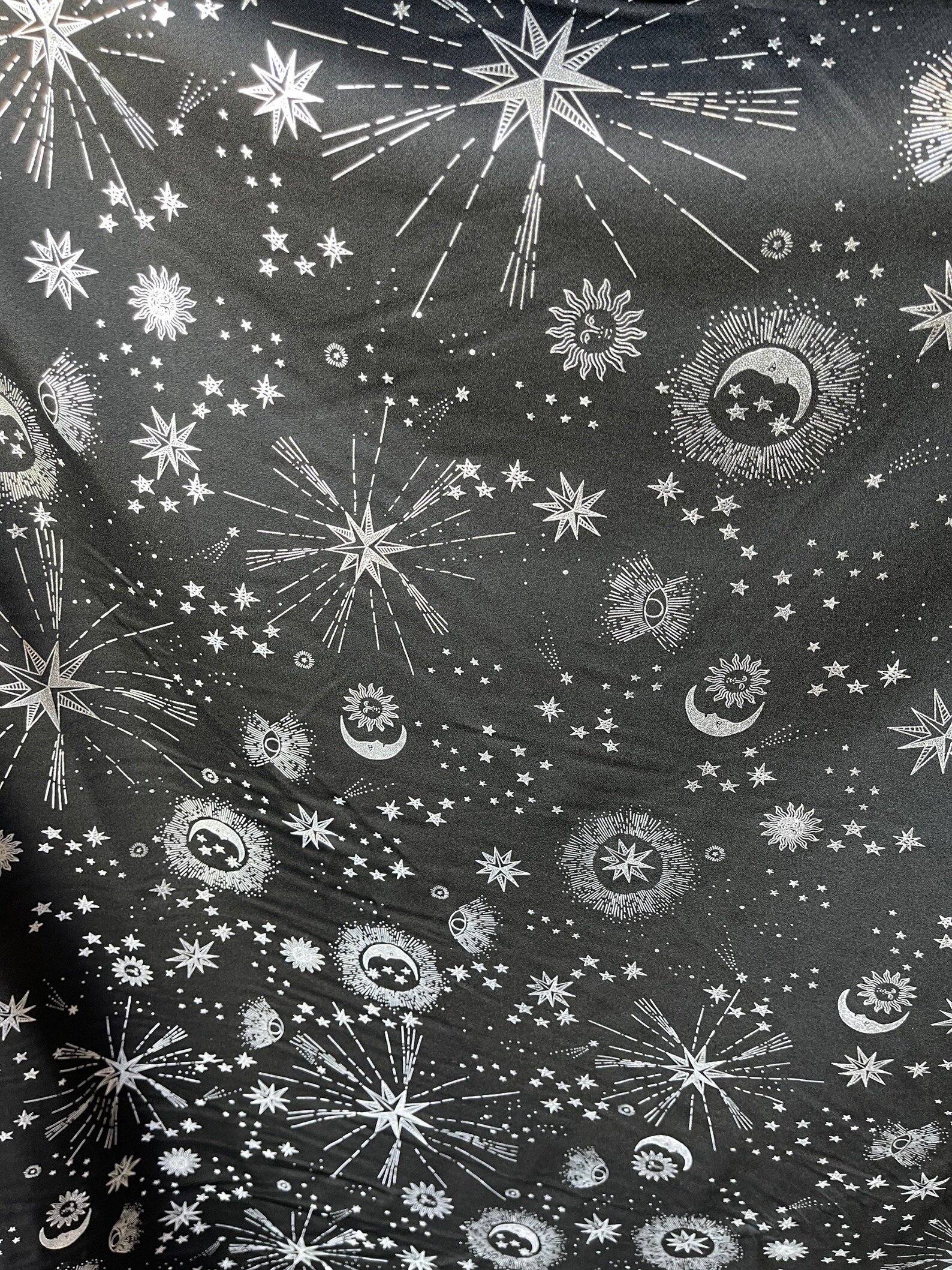 New celestial multi stars design on best metallic Nylon | Etsy