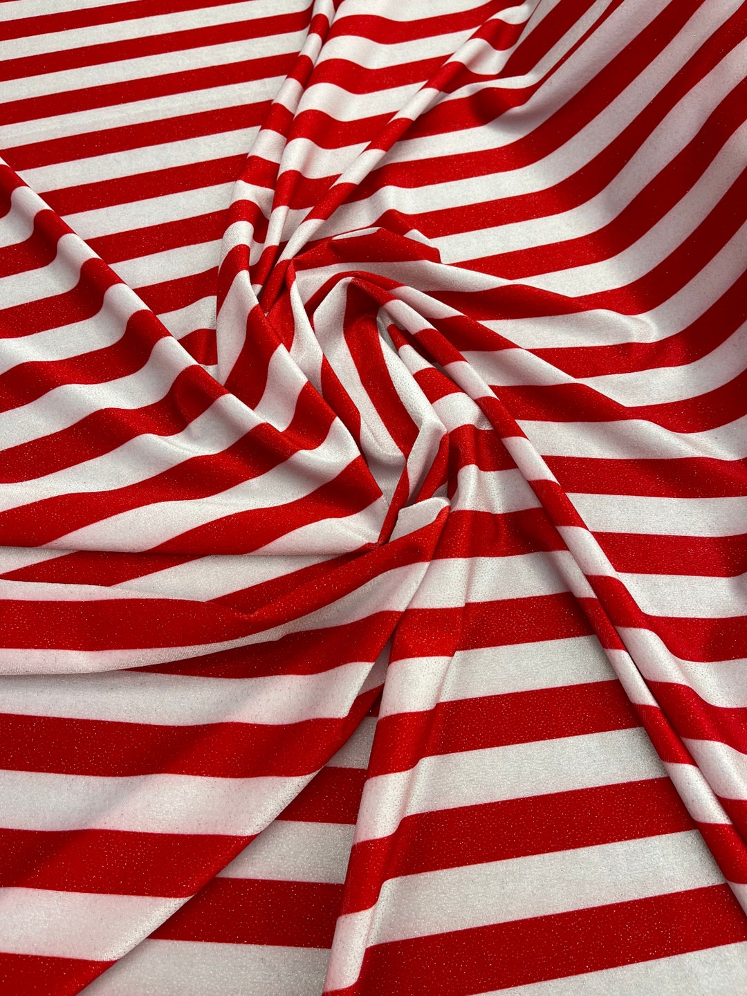 Stripe Design Print on Great Quality of Stretch Velvet With Silver ...