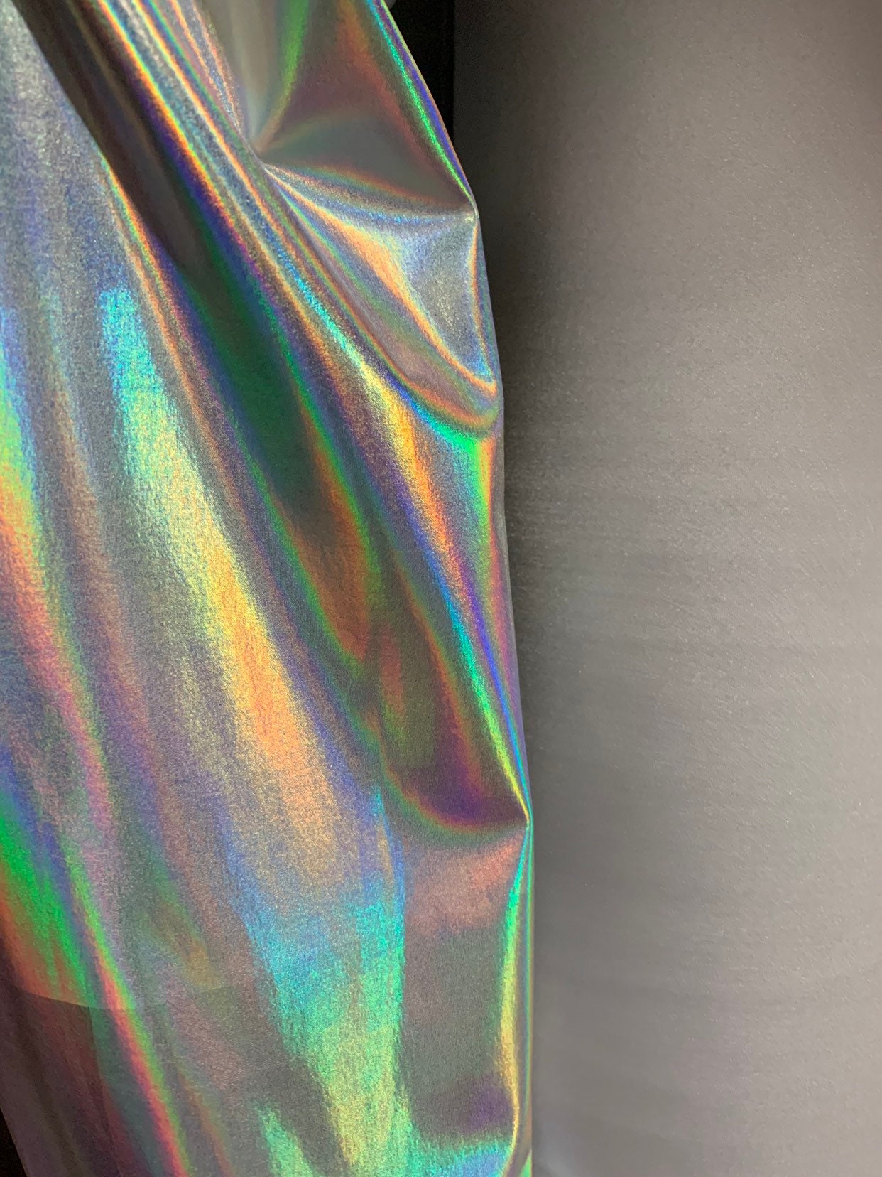 NEW Iridescent All Over Foil on Nylon Spandex 4way Stretch 58/60 ...