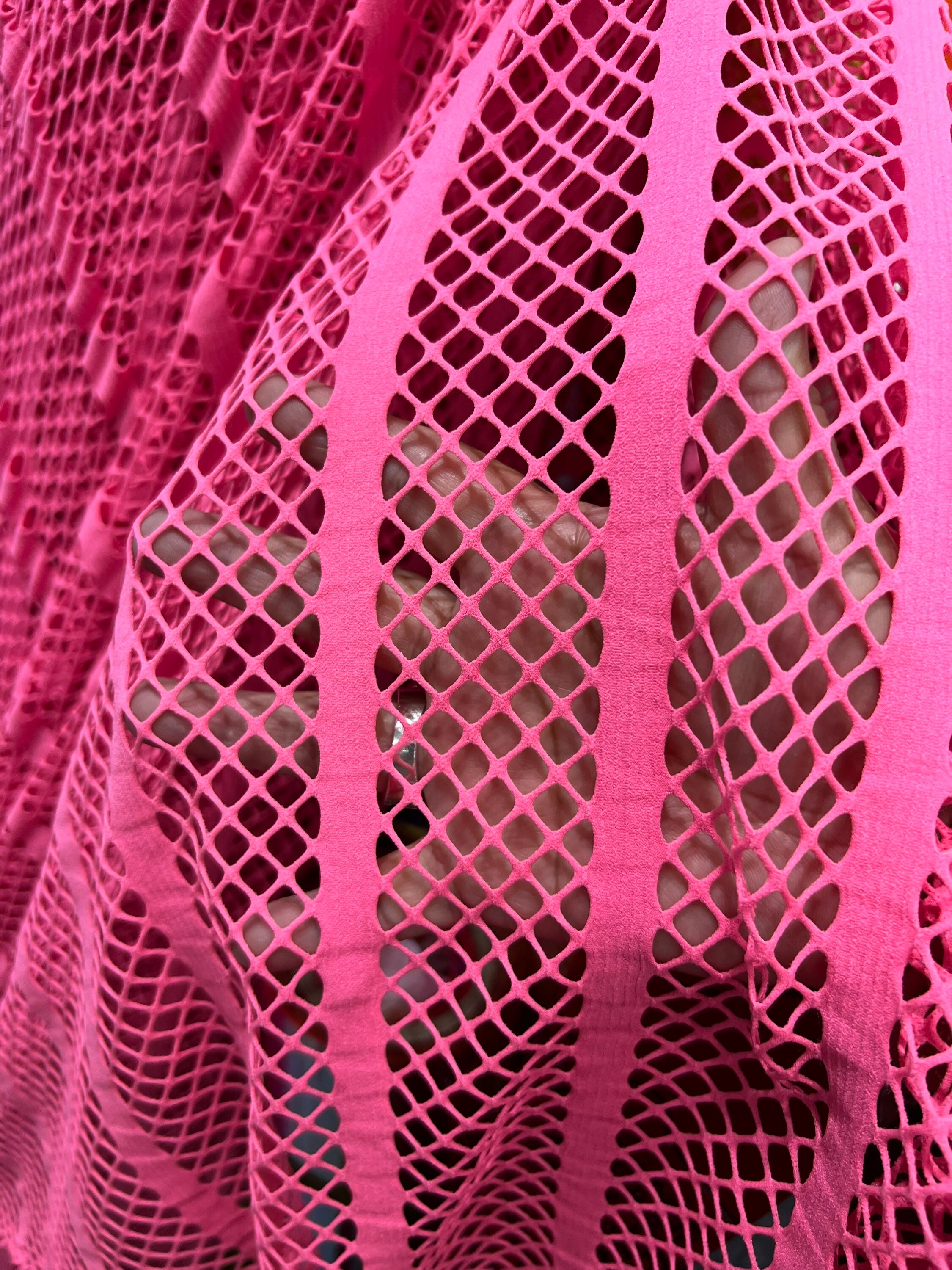 Stripe Fishnet Design Nylon Spandex Fishnet 4-way Stretch 58/60” Sold ...