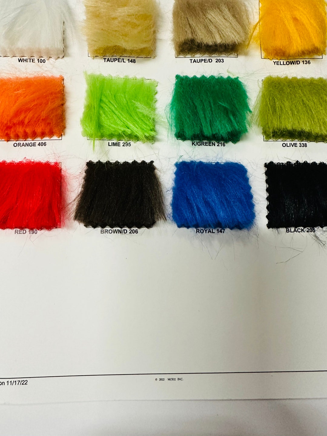 Luxury Faux Fur Shaggy Design High Quality Sold by the YD and 1/2 Yd ...