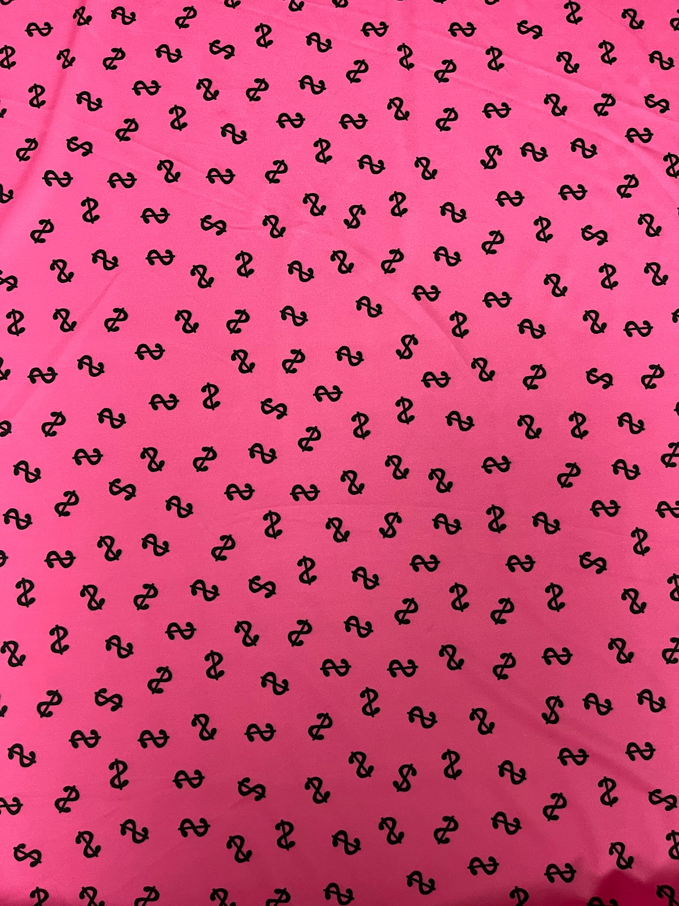 Money symbol design pink/black print on best quality of nylon | Etsy