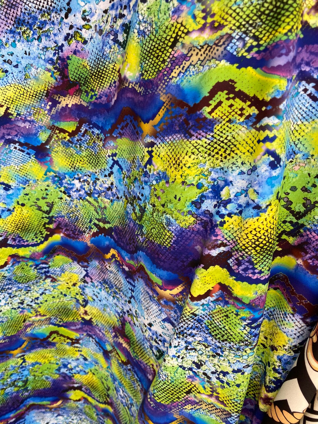 Python Serpent Design Multicolor Print on Best Quality of Nylon Spandex ...