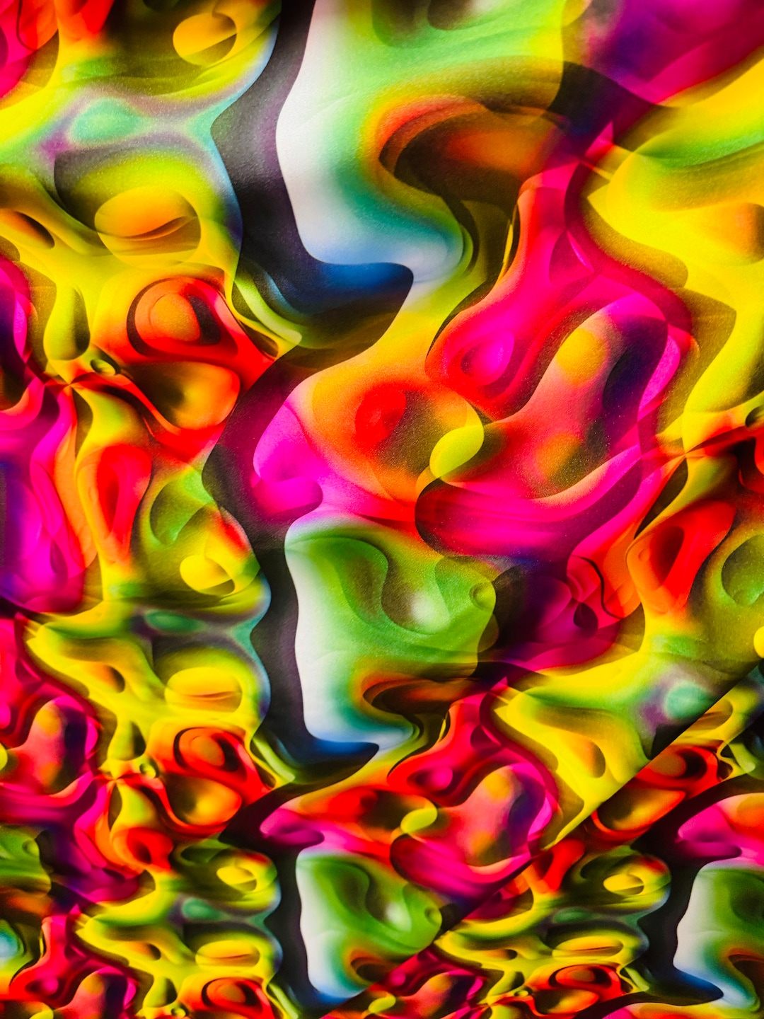 New Luxury Abstract Design Multicolor Print on Best Quality of Nylon ...