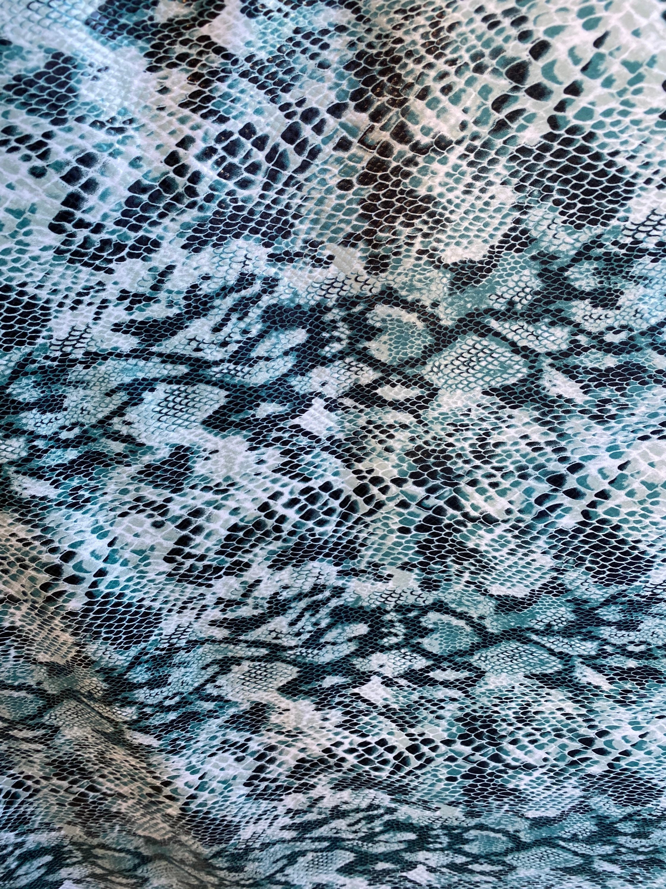 New Cobra design print on poly spandex with clear dots 2-way | Etsy