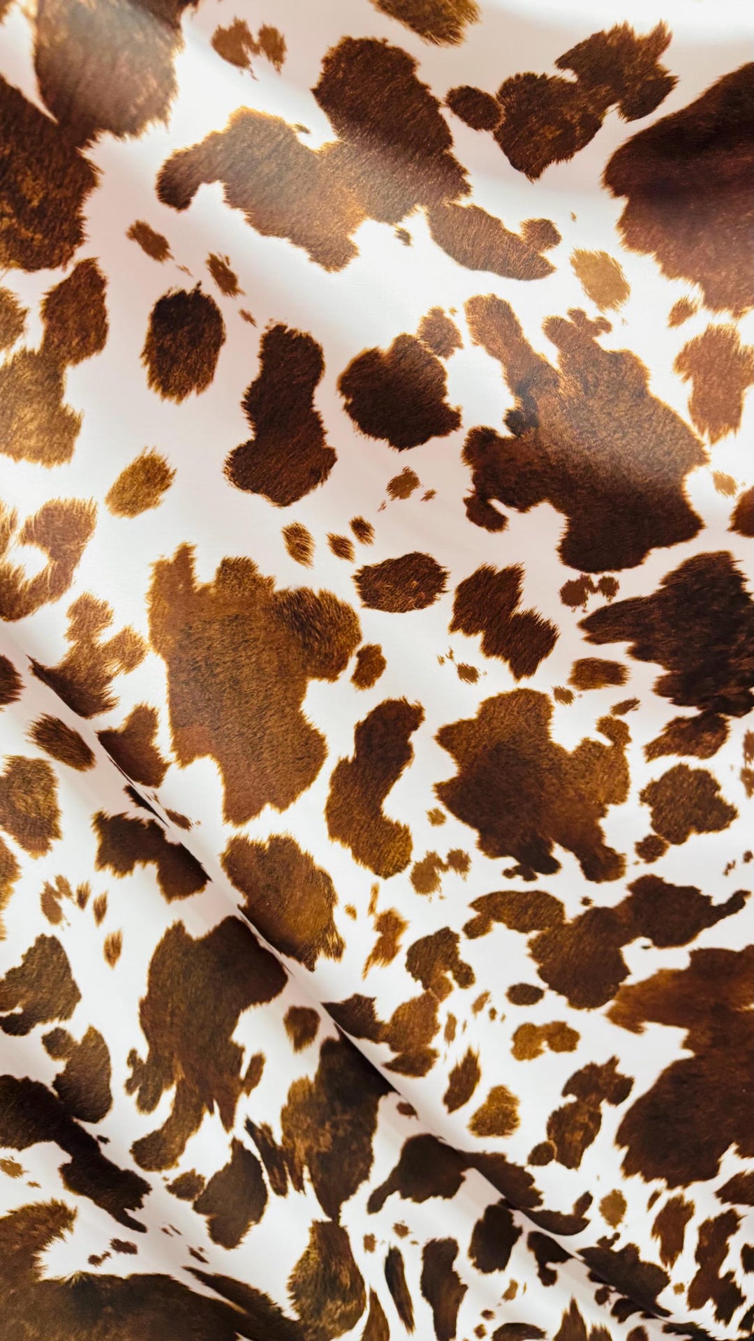 Cow Exotic Design White/brown Print on Great Quality of Nylon Spandex 4 ...