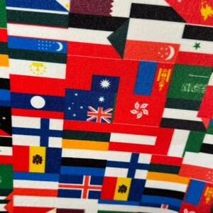 Nation International Flags Design Print on Great Quality of Stretch ...
