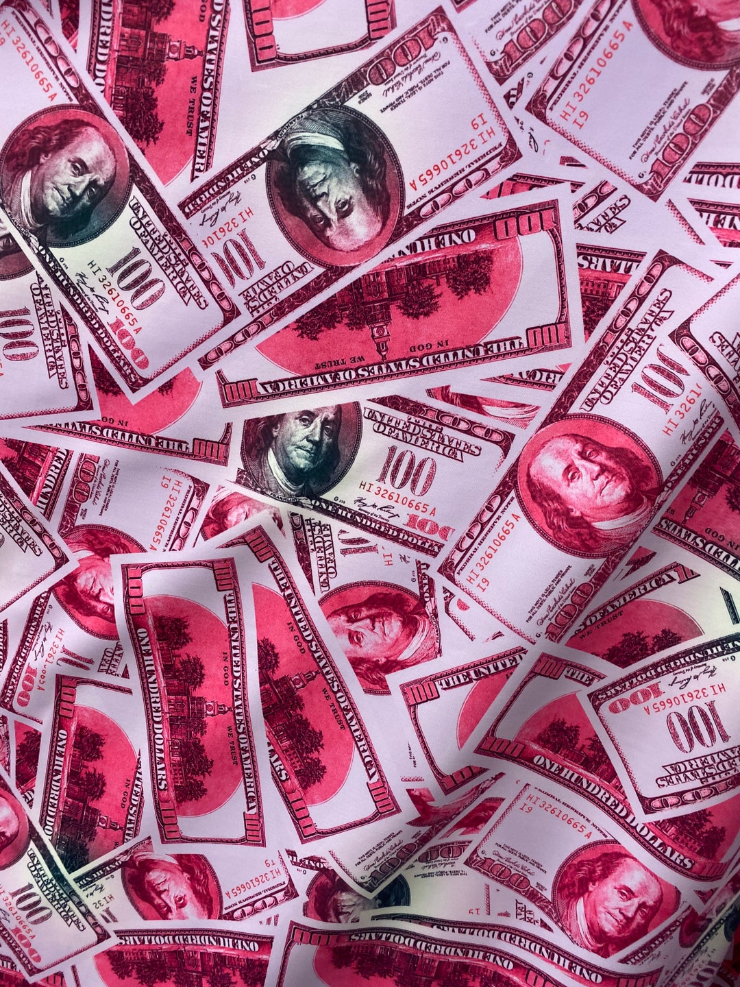 New Money Print Design 100 Dollars Bill Print on Best Quality of Nylon ...
