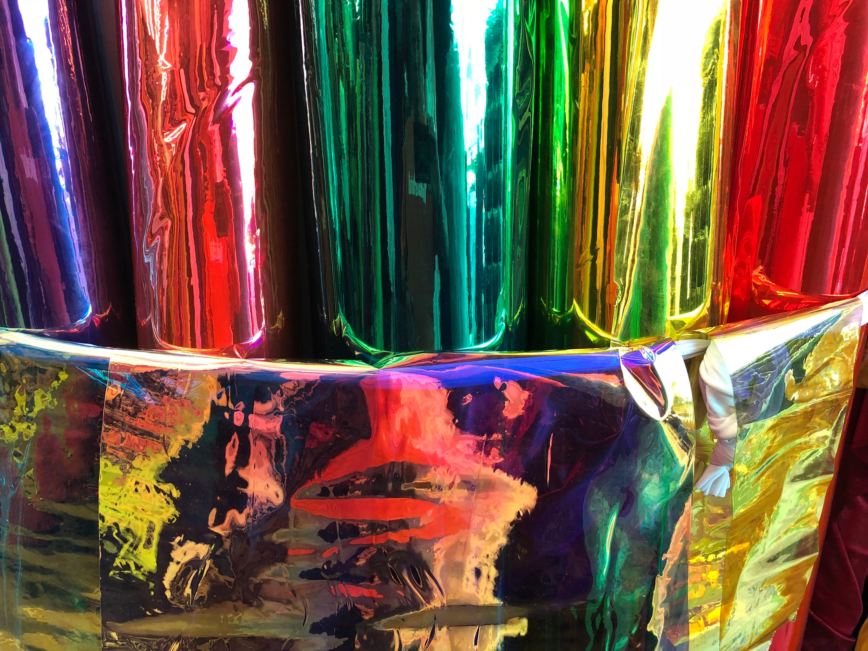 Iridescent Clear/reflective/new Illusion Non-stretch Vinyl - Etsy