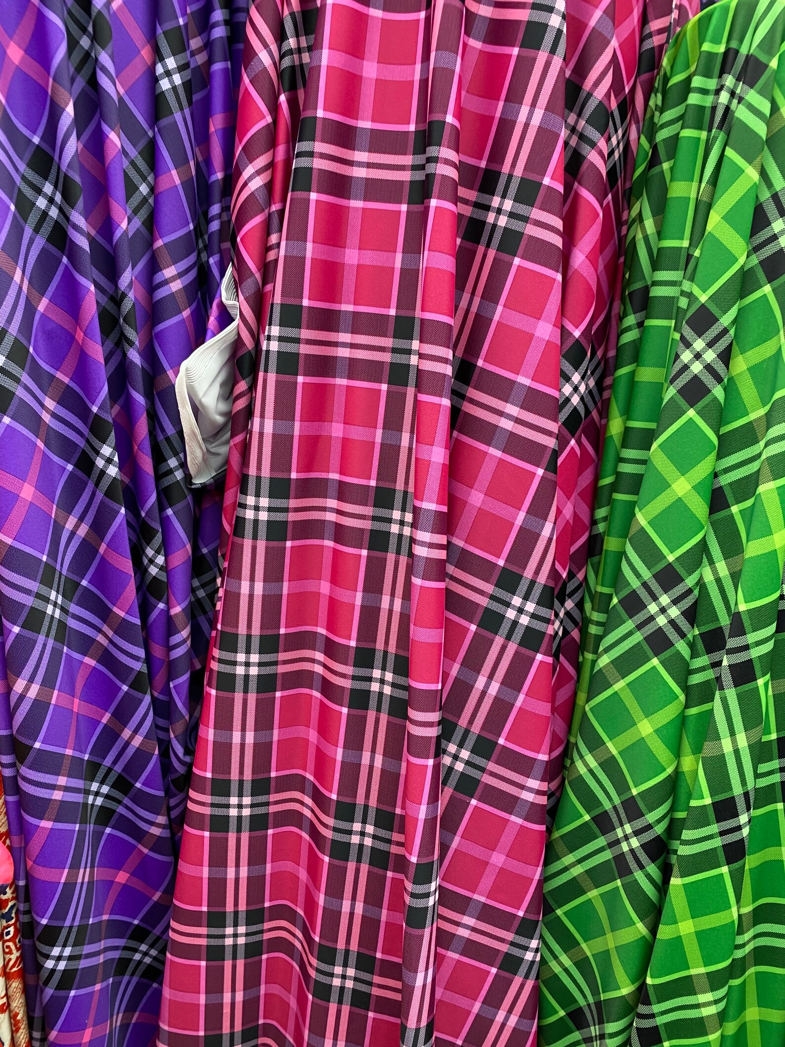 Great Plaid Design Best Quality Nylon Spandex 4-way Stretch - Etsy