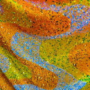 Deluxe Wavy Sequins on Stretch Velvet 4-way Stretch 58/60” High Quality ...