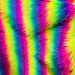 Luxury Faux Fur Rainbow Designs High Quality Sold by the YD and 1/2 Yd ...