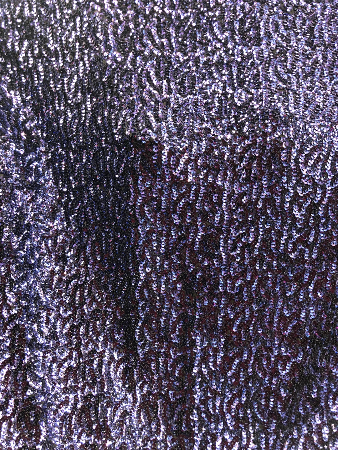 New Midnight Blue Triple Sequins Overlapping in Spandex Base 2way ...