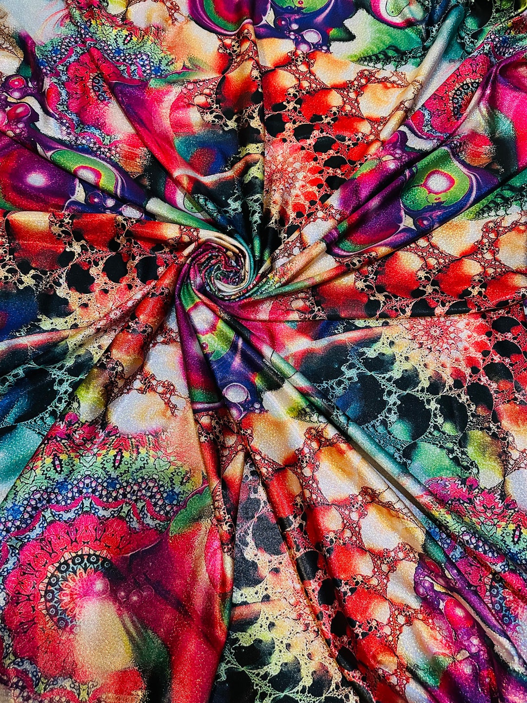 New Avatar Design Hologram Metallic Nylon Spandex 4-way Stretch High ...