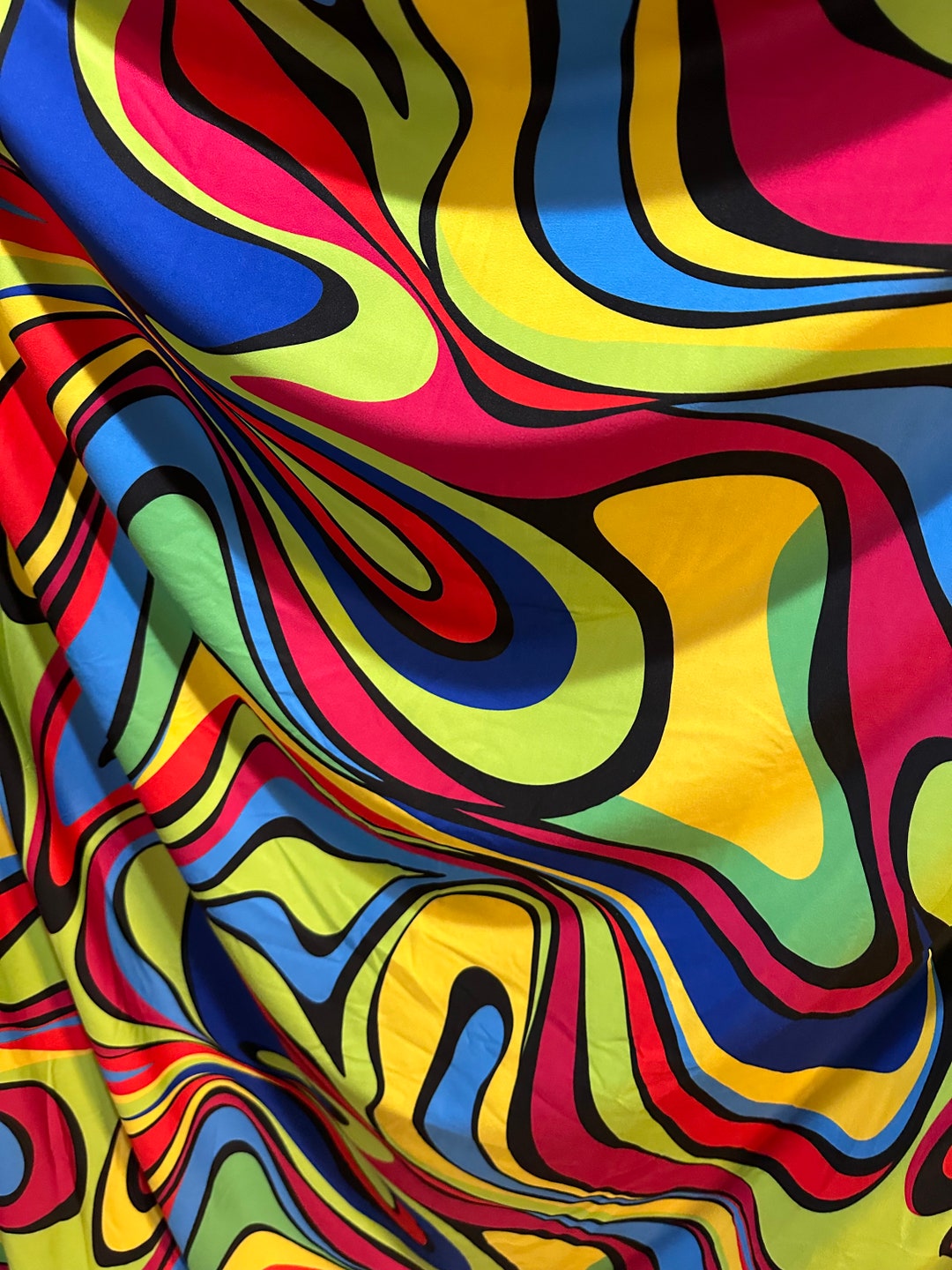 Luxury Modern Abstract Fashion Design Print on Great Quality of Nylon ...