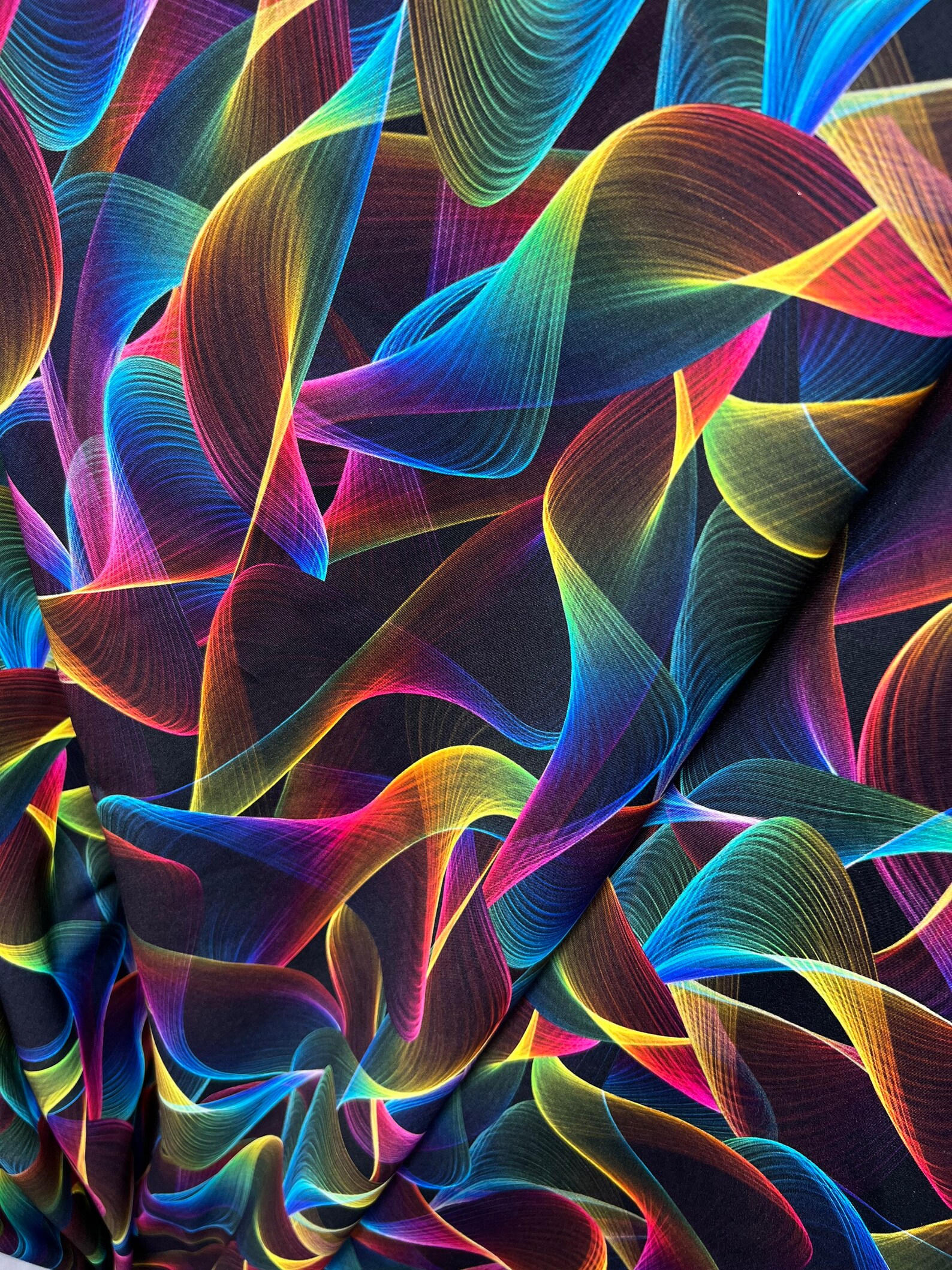 New Abstract Design Black/multicolor Print on Great Quality of - Etsy