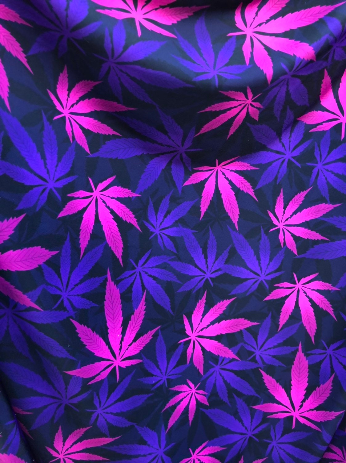 Marijuana cannabis leaf design print on nylon spandex 4way | Etsy