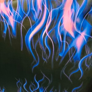New Fantastic Flames Design Print on Great Quality of Nylon Spandex 4 ...