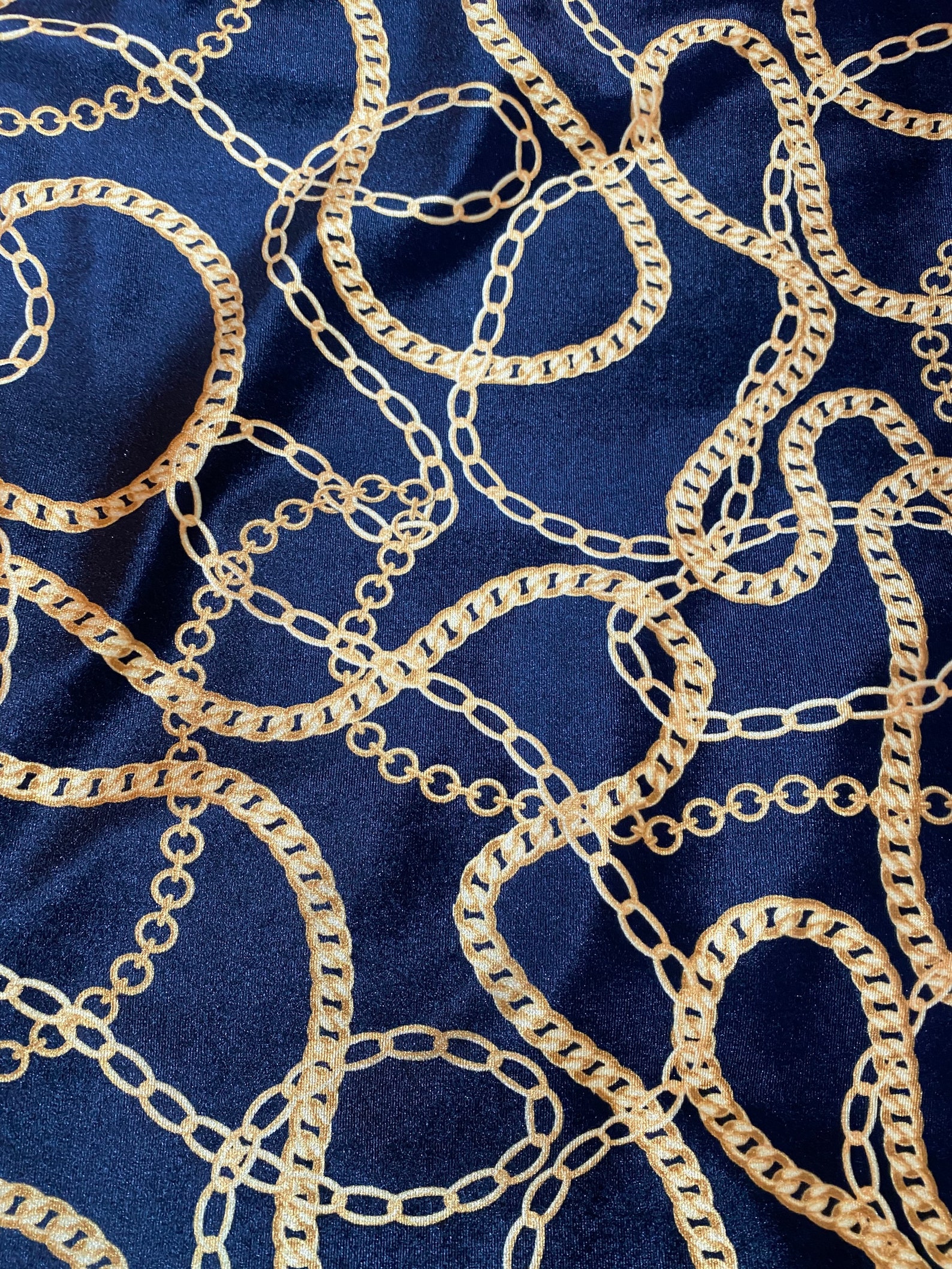 Luxury Brand Golden Chain Design Print on Great Quality of | Etsy