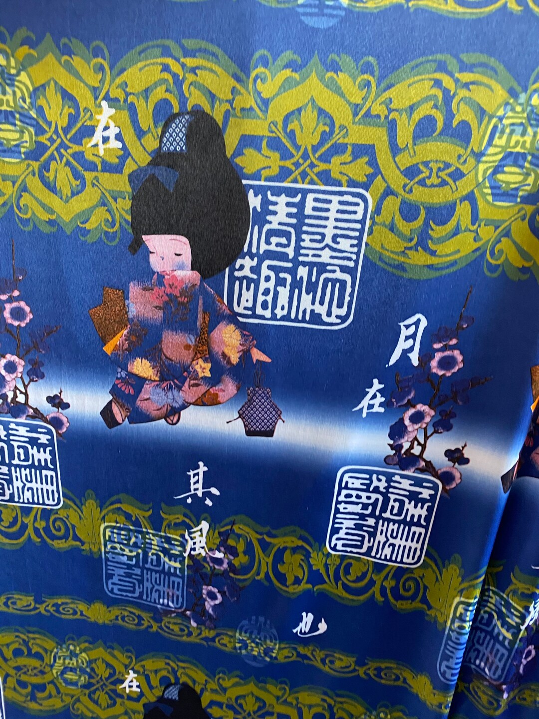 New Japanese Design Print on Poly Spandex 4-way Stretch 58/60” Sold by ...