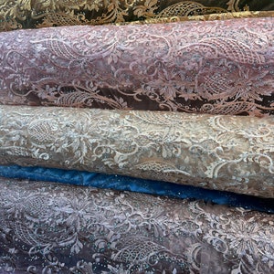 Luxury Rhinestone France Lace High Quality Embroidered Lace 2-way ...
