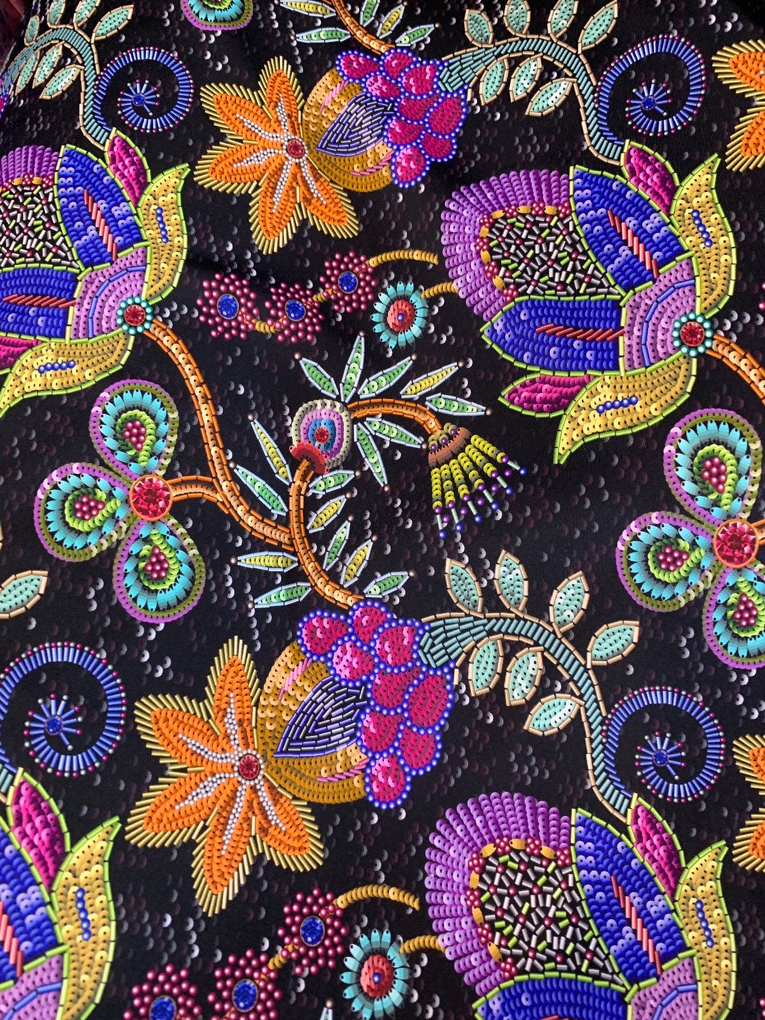 New Print Nylon Spandex Angy Flower Design 4way Stretch 58/60" Sold by ...
