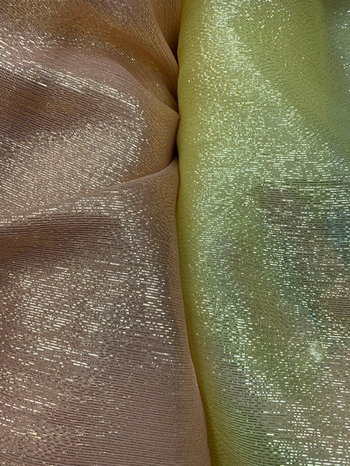 Silk Metallic Chiffon 2way Stretch 44/45 Sold by the YD. - Etsy
