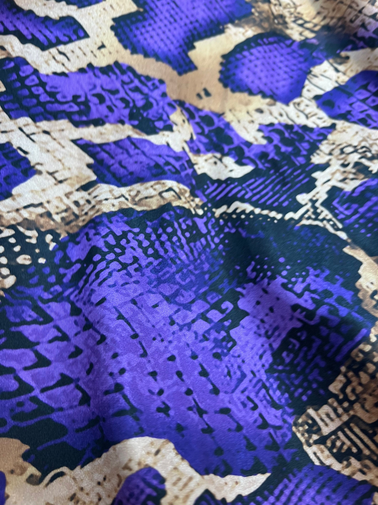 New Exotic Snake Skin Design Print on Nylon Spandex 4-way Stretch 58/60 ...