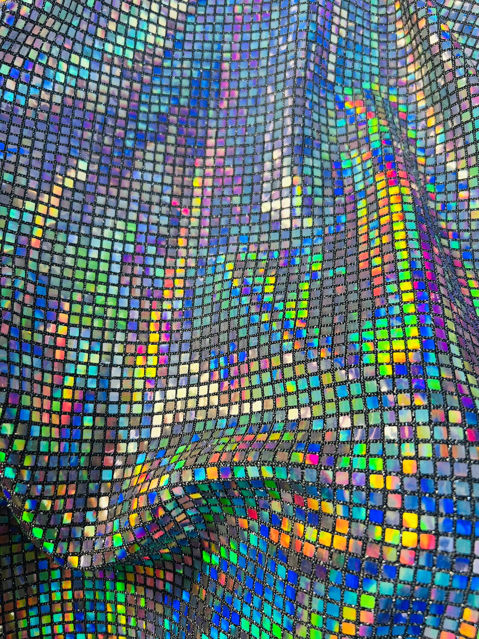 New Square Hologram Sequins 5mm Spectrum Color on Metallic - Etsy