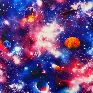 New Galaxy Design Print on Heavy Nylon Spandex 4-way Stretch 58/60 ...