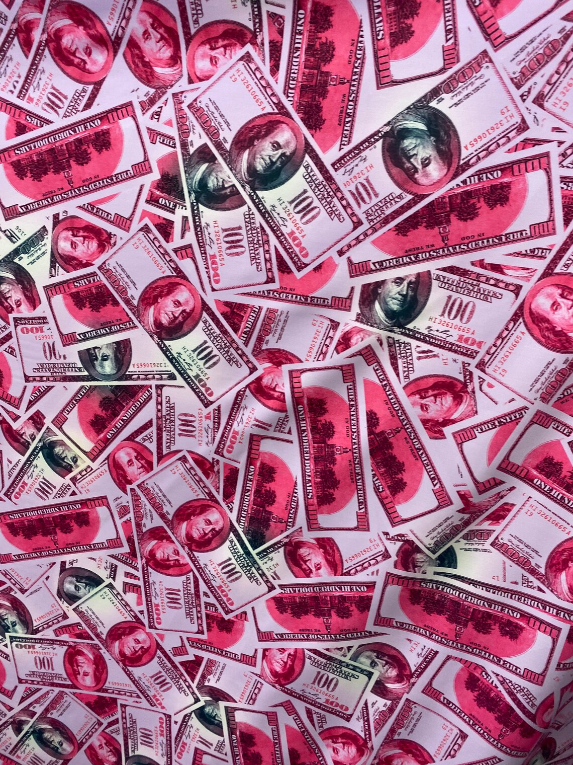 New Money Print Design 100 Dollars Bill Print on Best Quality of Nylon ...