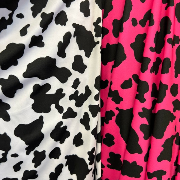 Cow Print Fabric - Etsy