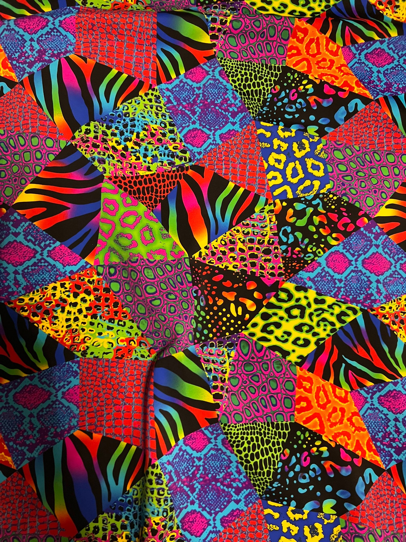 Nylon Spandex Multi Animal Print Multicolor 4way Stretch - Etsy