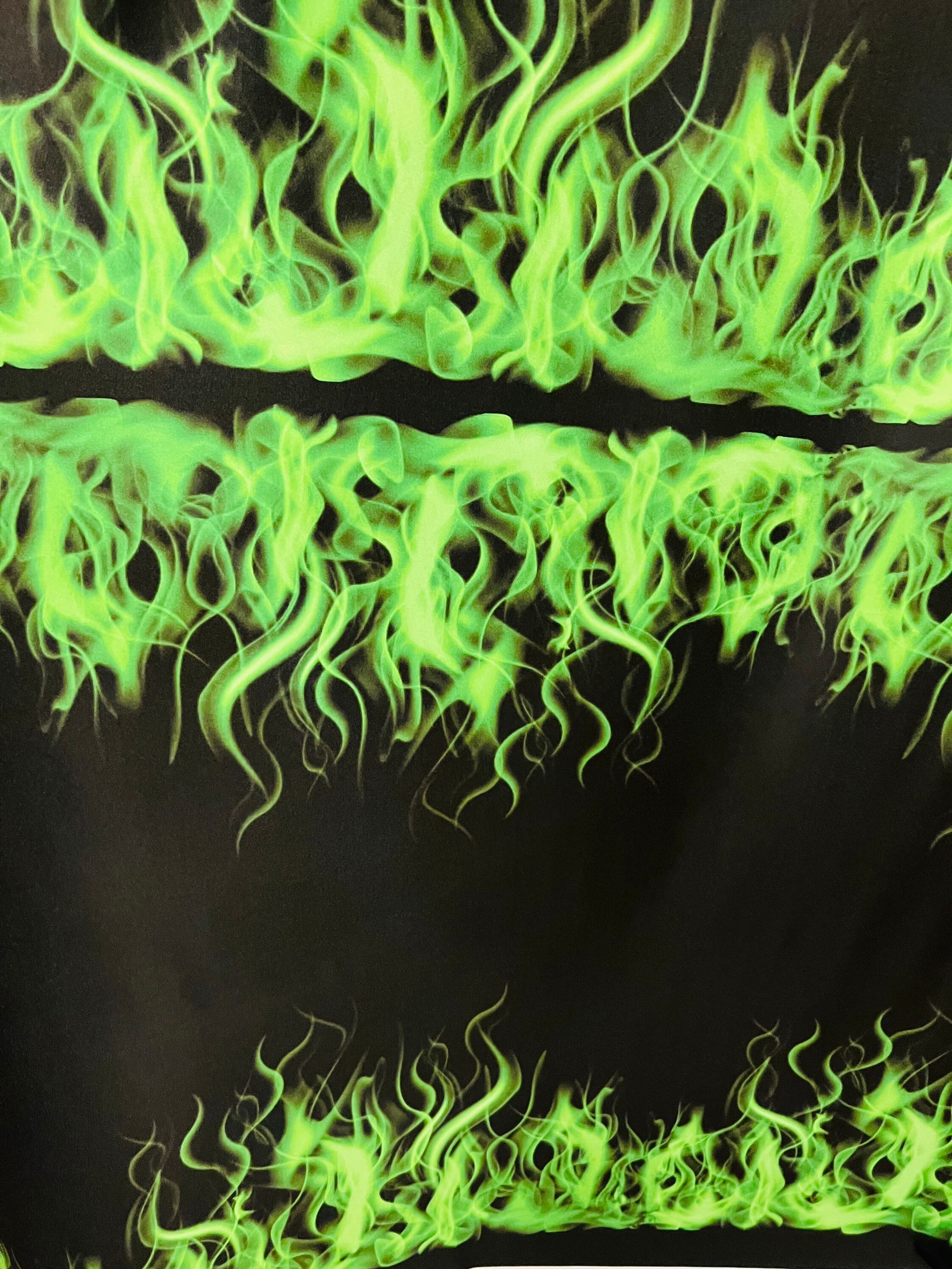 Neon Green Flames