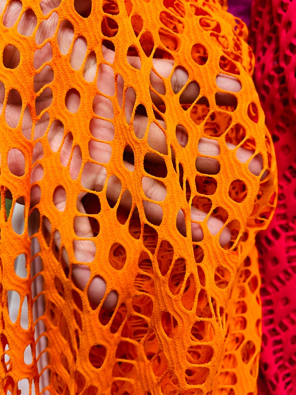 New Modern Spider mesh nylon spandex 4-way stretch 58/60 Sold | Etsy