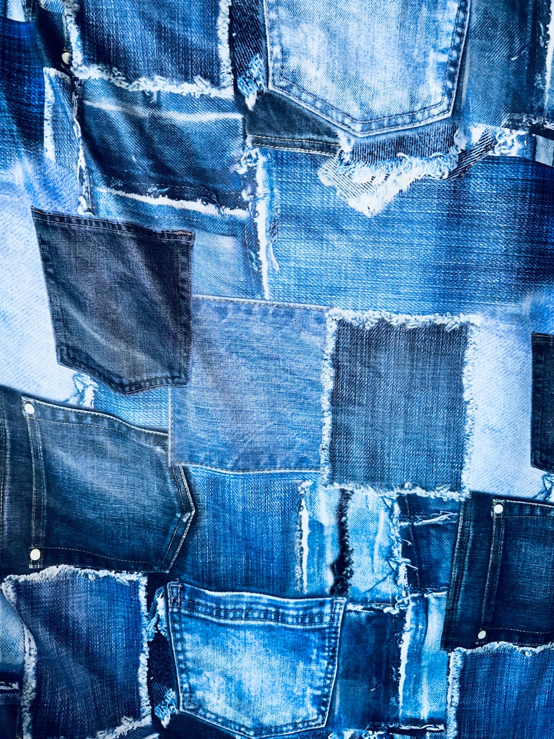 New Denim Jeans Design Print on Great Quality of Poly Spandex 4-way ...