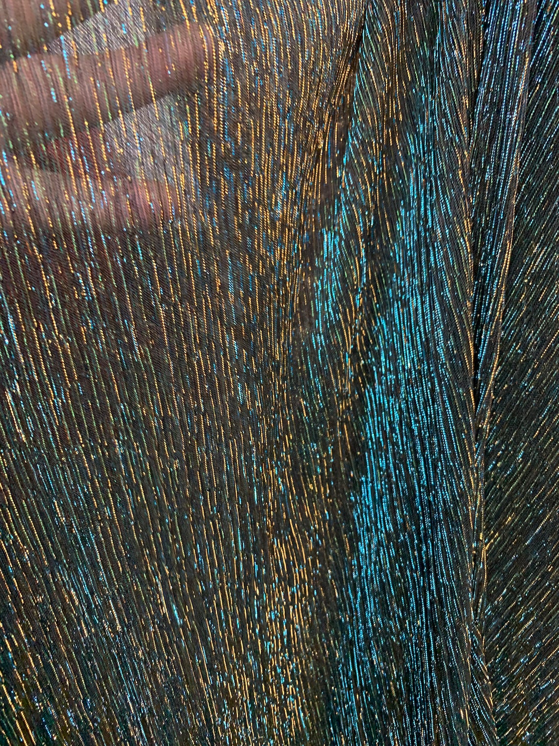 New Pleated metallic stretch mesh 4way stretch 58/60 | Etsy