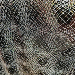 New Spiderweb Design on Metallic Poly Spandex With Glitter 4-way ...