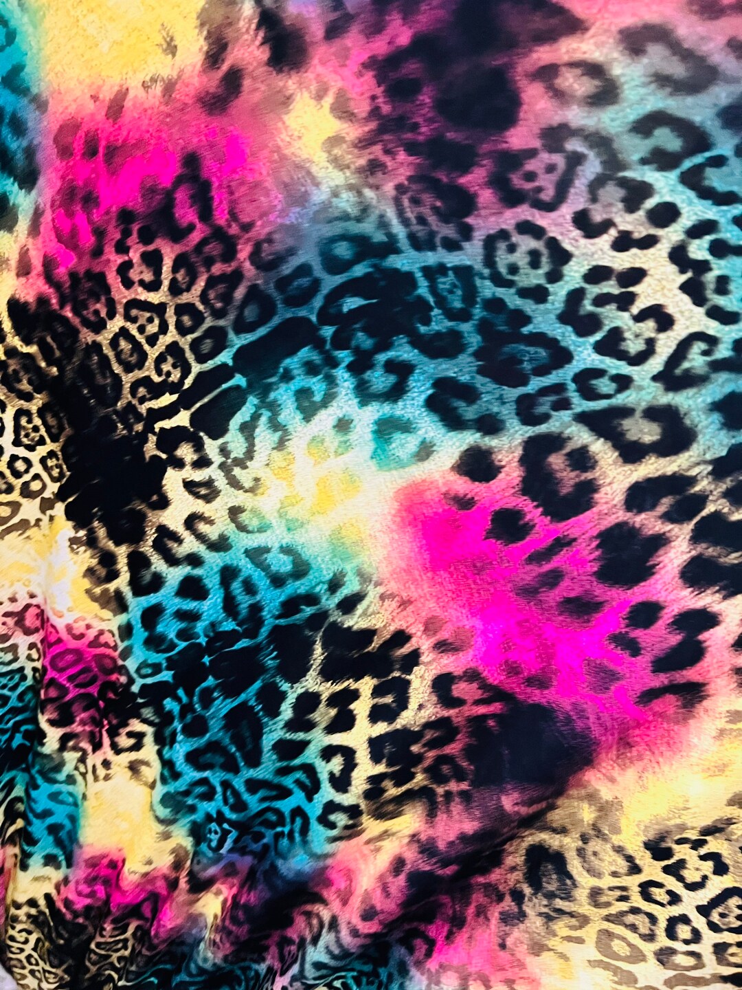 New Exotic Animal Print Multicolor Print on Poly Spandex 4-way Stretch ...