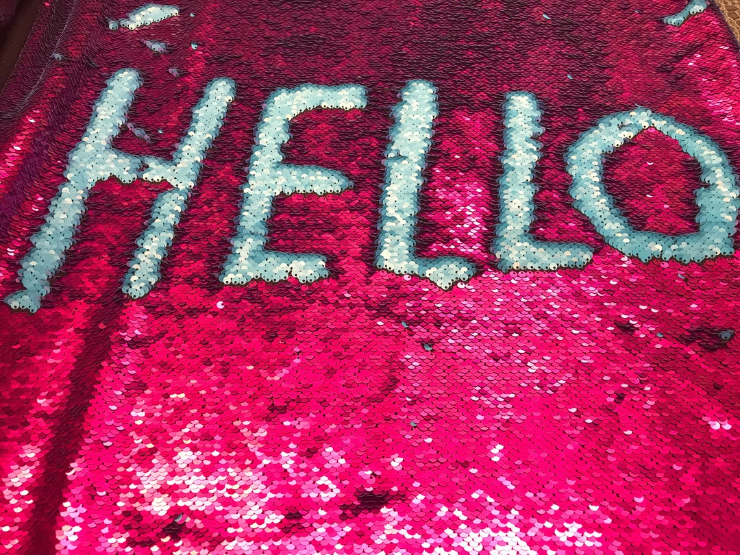 New Color Flip up Sequins on Spandex Base 5mm Reversible Sequins 58/60 ...