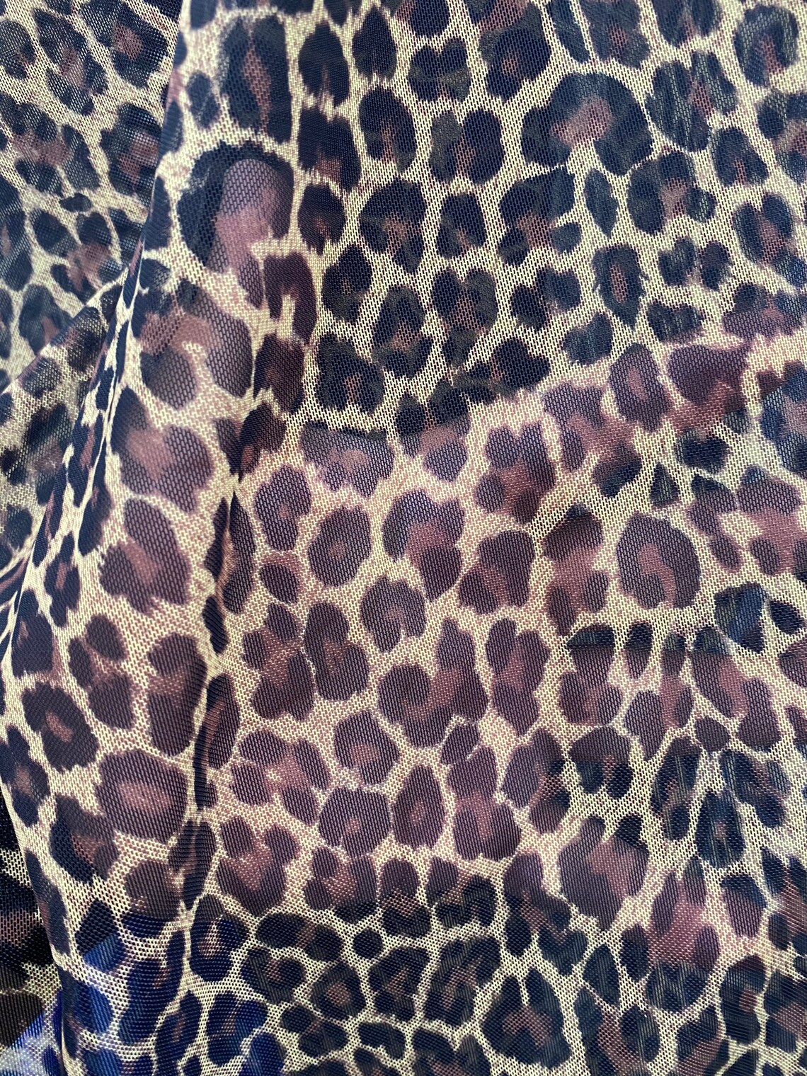 New Exotic Cheetah Print on Nylon Power Mesh 4way Stretch - Etsy