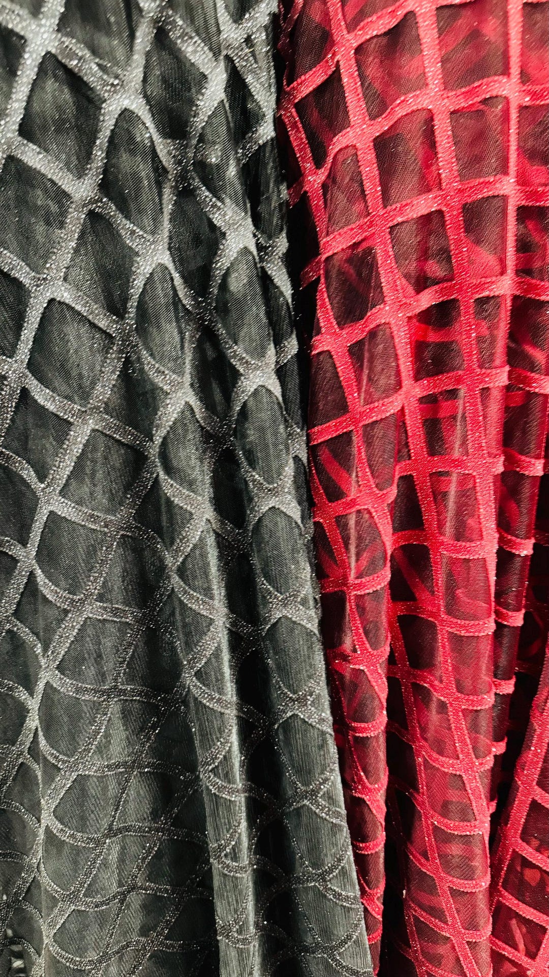 Geometric Design on Spandex Mesh 4-way Stretch 58/60” High Quality ...