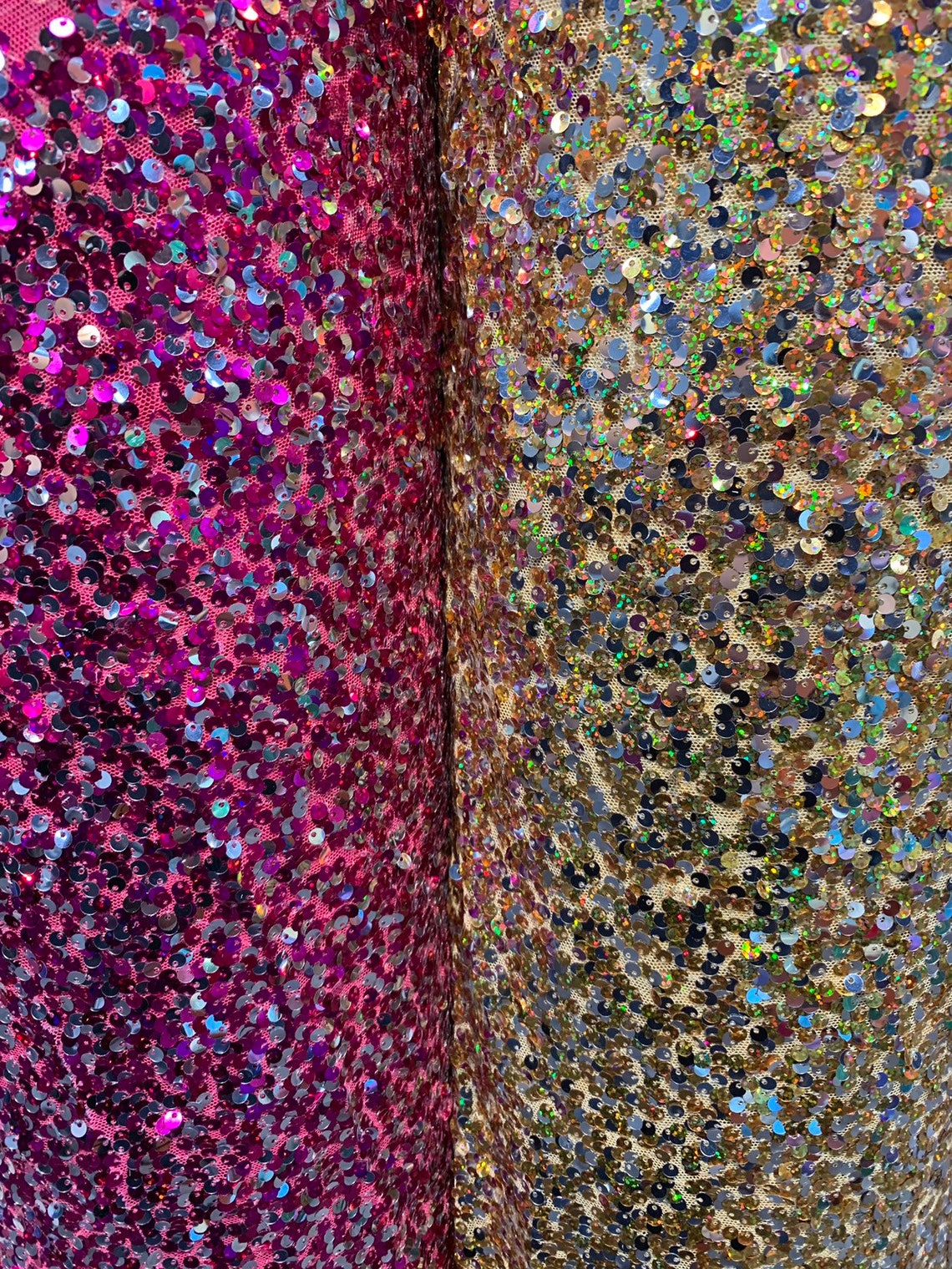 New Hologram Iridescent Sequins Rain Drop Sequins on Stretch | Etsy