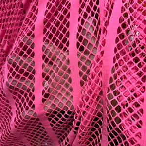 Stripe Fishnet Design Nylon Spandex Fishnet 4-way Stretch 58/60” Sold ...