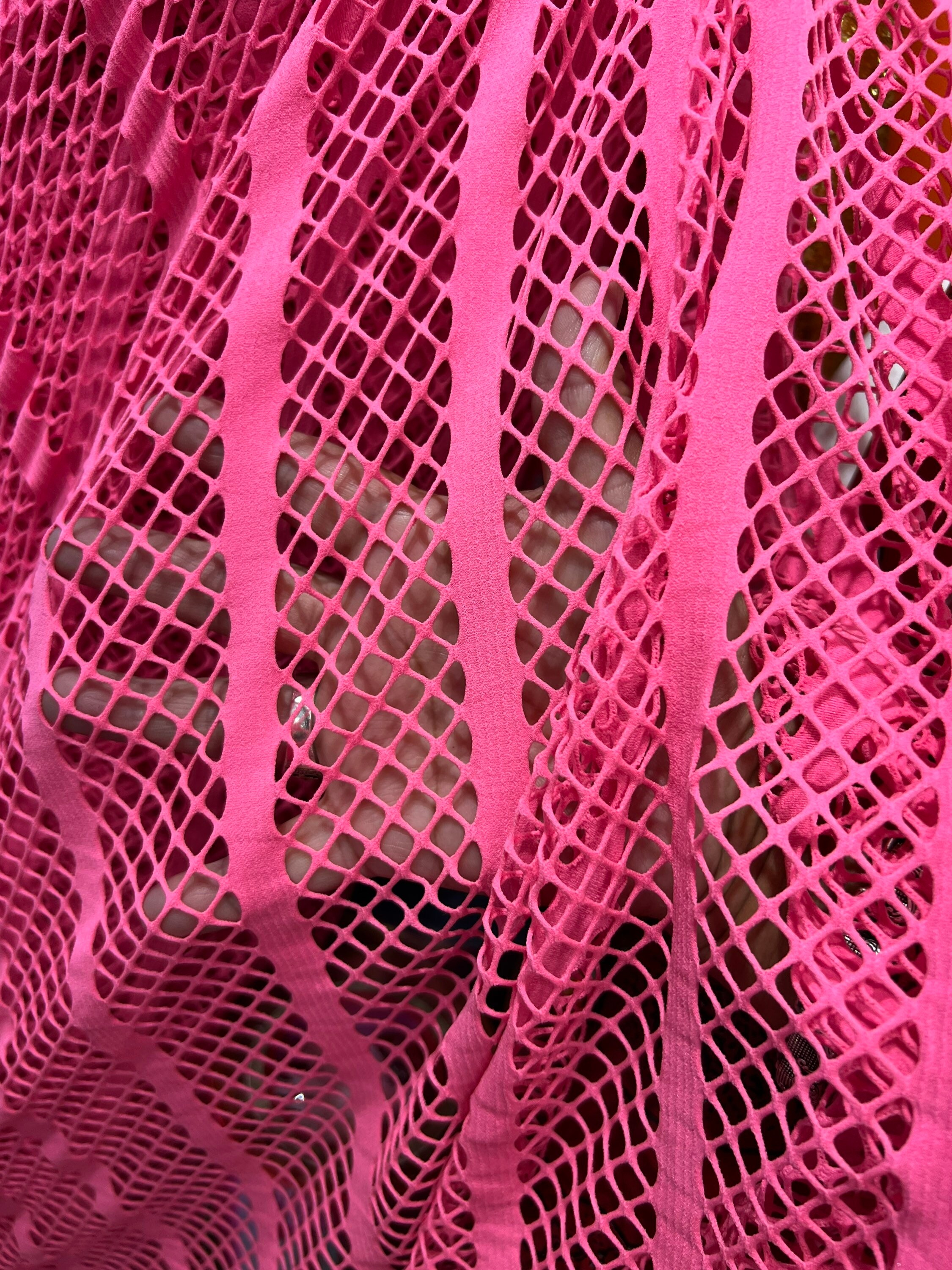 Stripe Fishnet Design Nylon Spandex Fishnet 4-way Stretch 58/60” Sold ...