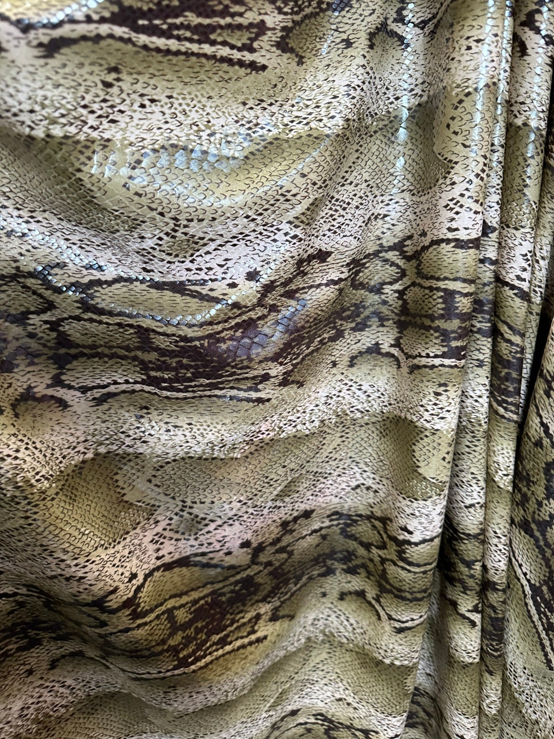 New Snake Skin Design Print on Great Quality of Poly Spandex With Clear ...