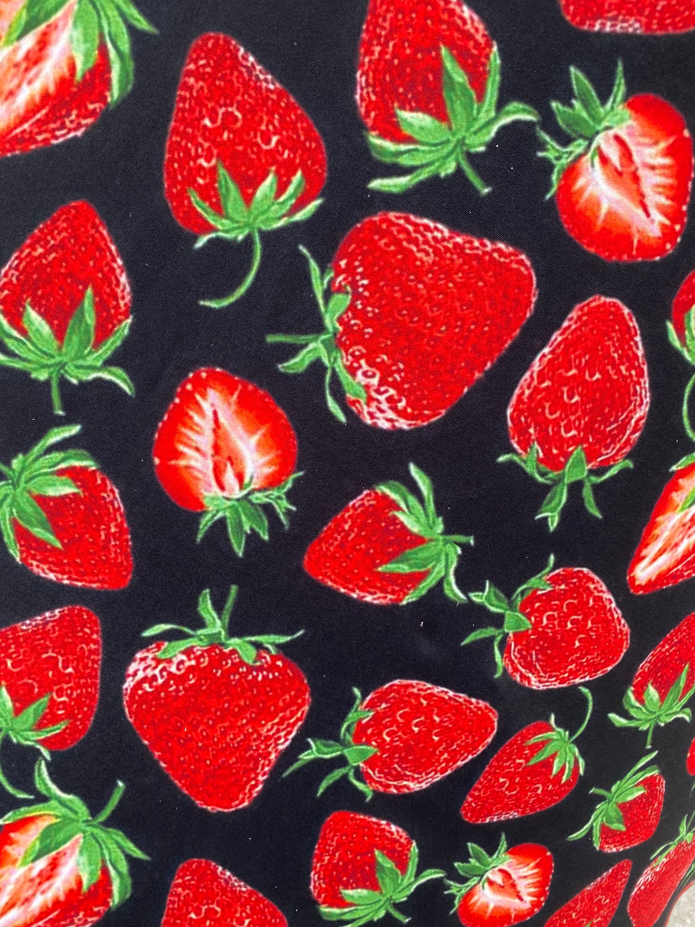 New strawberry design print on great quality of nylon spandex | Etsy