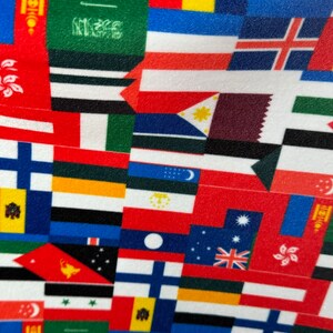 Nation International Flags Design Print on Great Quality of Stretch ...