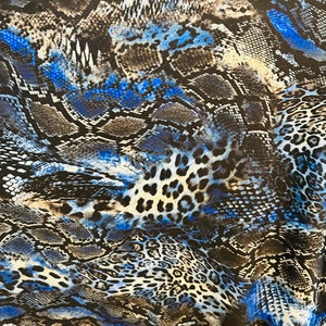 Spandex Snake Design Exotic Animal Print on Great Quality of Nylon ...
