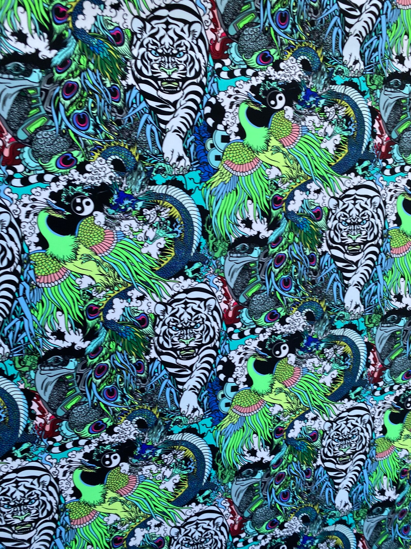 New Exotic Tiger Design With Multi Animal Print on Best Quality of ...